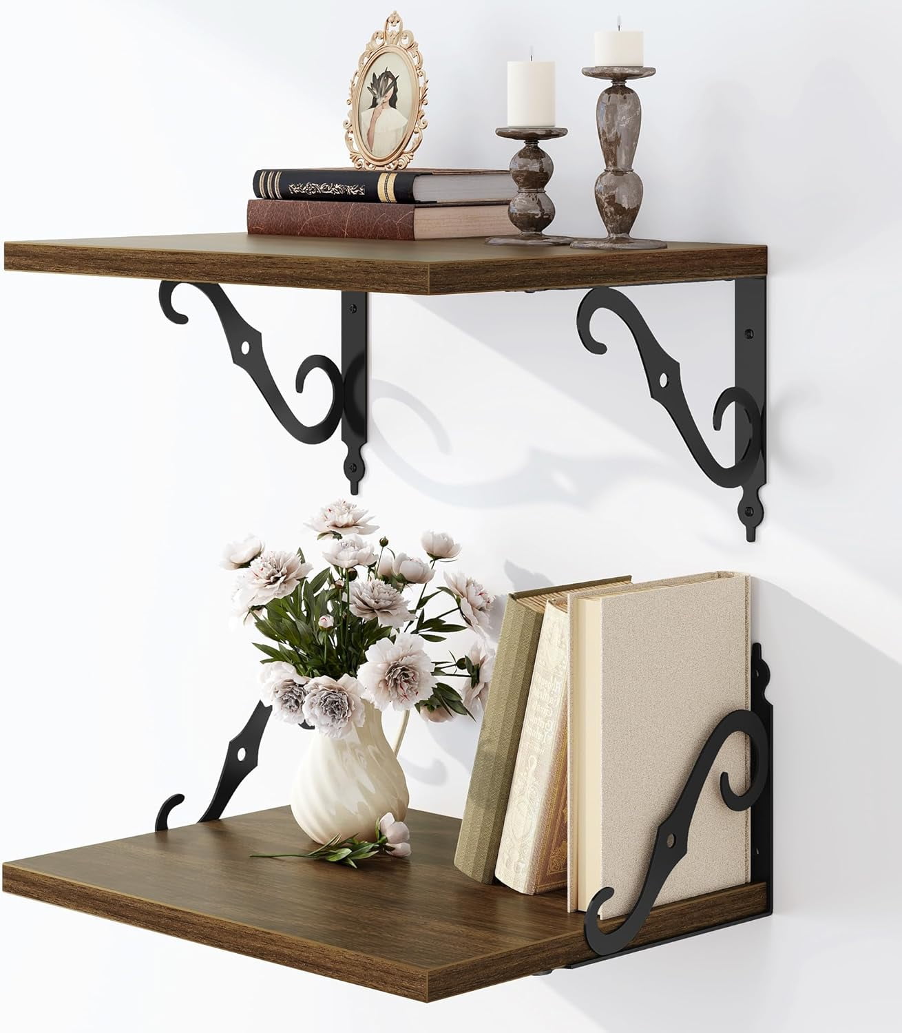 Wide Floating Shelves for Wall, 12 Inch Deep Floating Shelf with ...