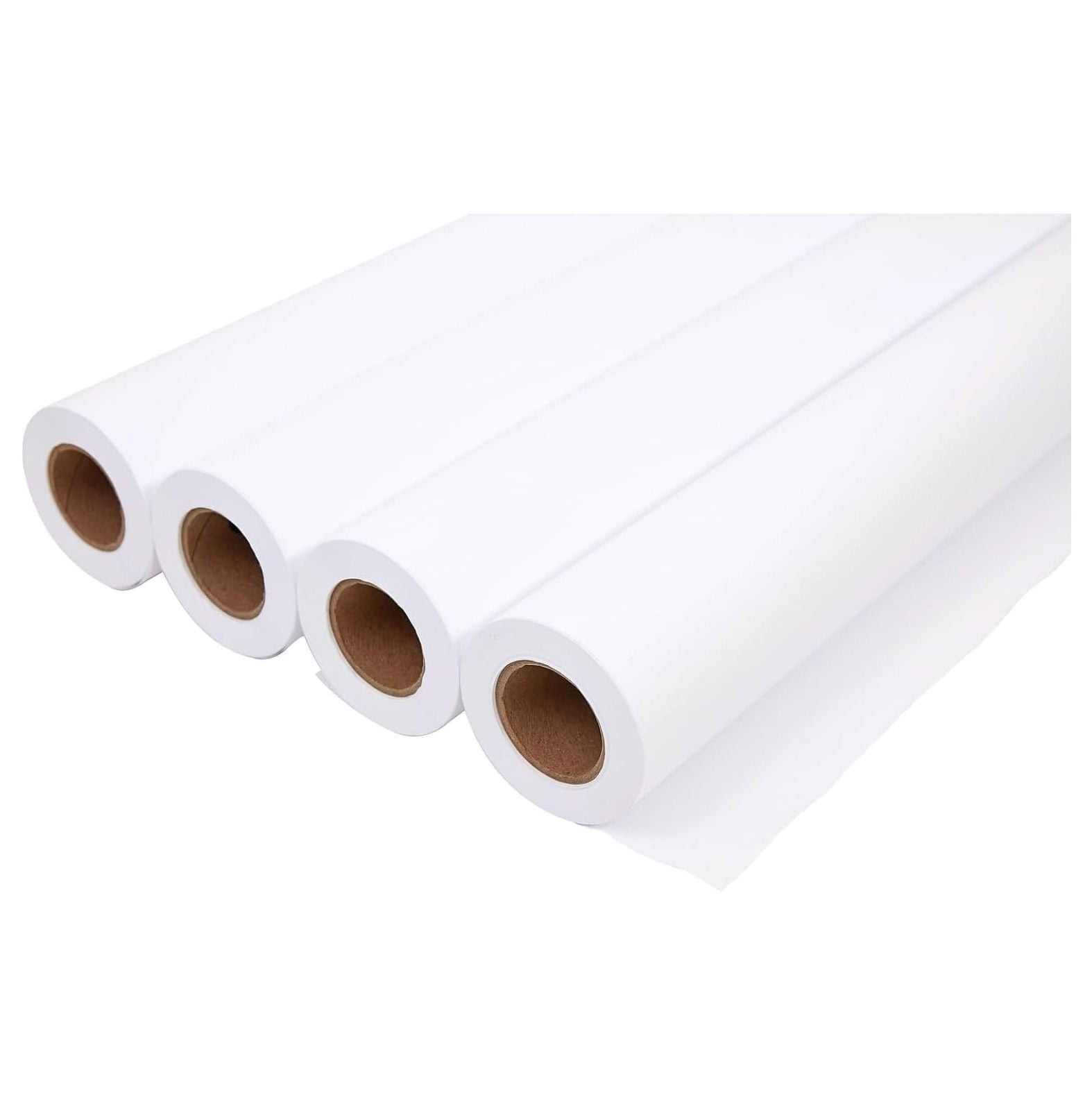 Wide Format CAD Paper 24x150ft - 4 Roll Pack - 20lb Acid-Free CAD Paper ...