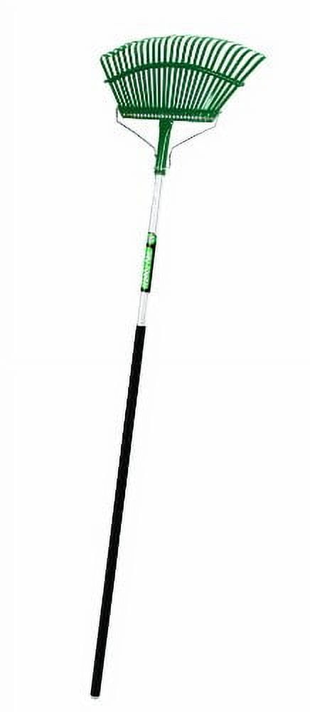 Wide Head 18 Inch Steel Leaf Rake 54 Inch Aluminum Handle Tru Tough for ...