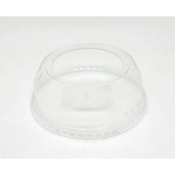Wide Hole Dome Lid, PET 98mm Diameter Plastic Cold Cup Lids [Case of ...