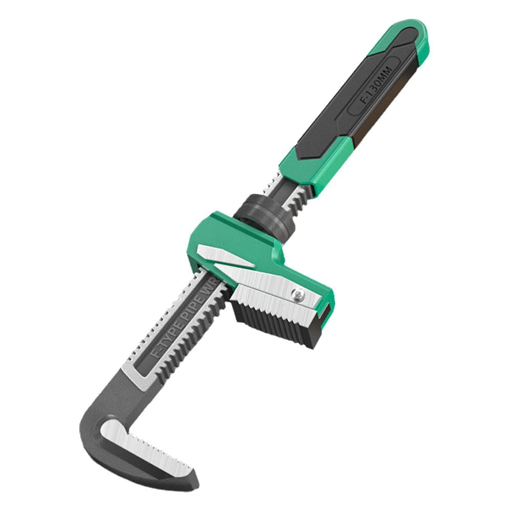 Wide Jaw Adjustable Multifunctional F-type Wrench Right Tool y Angle ...
