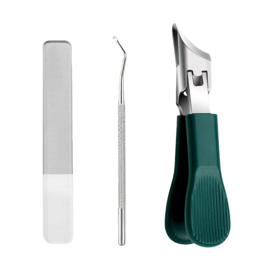 Wide Jaw Angled Toenail Clippers Antisplash Clippings Collector ...
