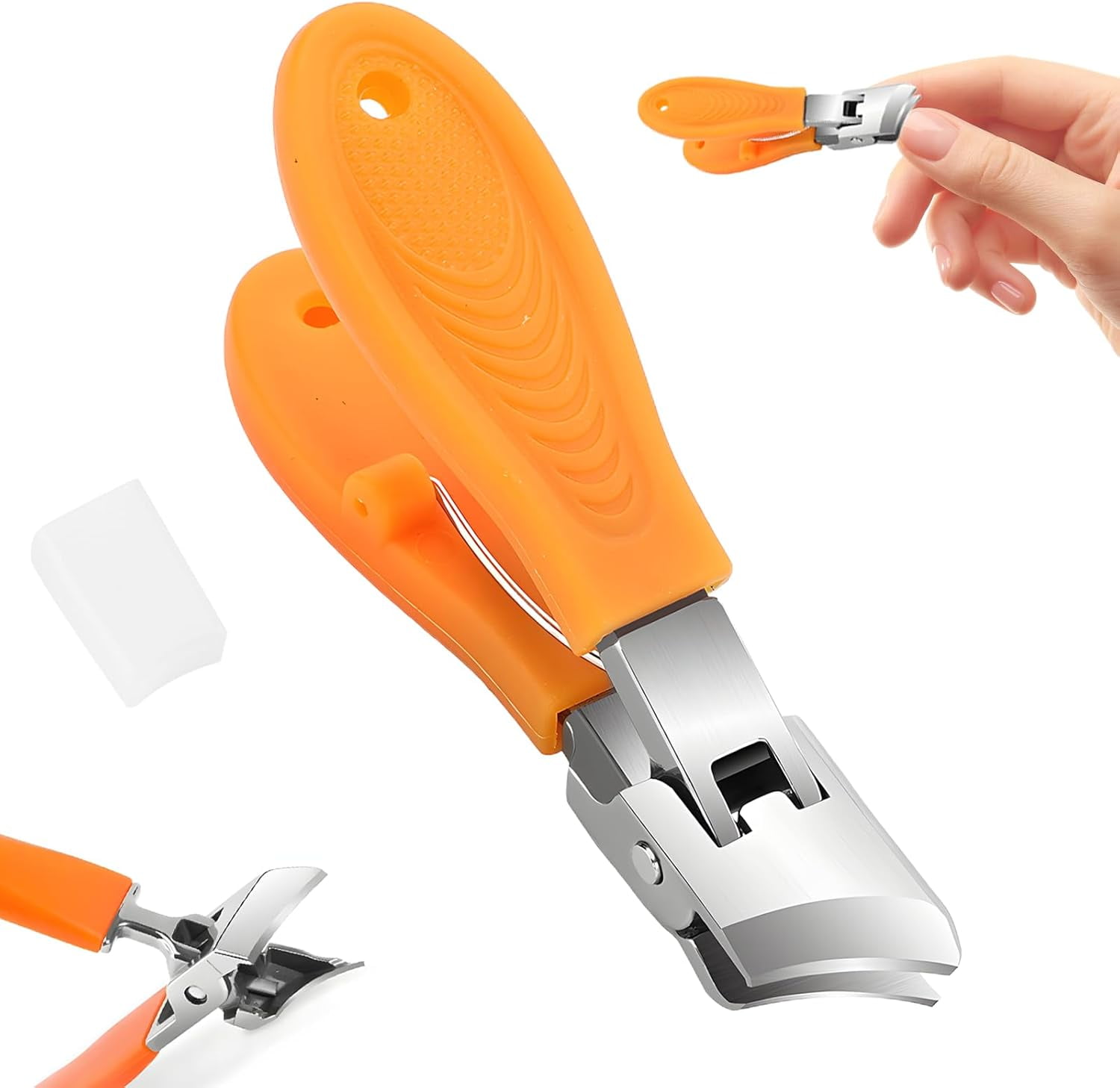 Wide Jaw Opening Anti-Splash Slanted Nail Clipper, 2025 New Stainless ...