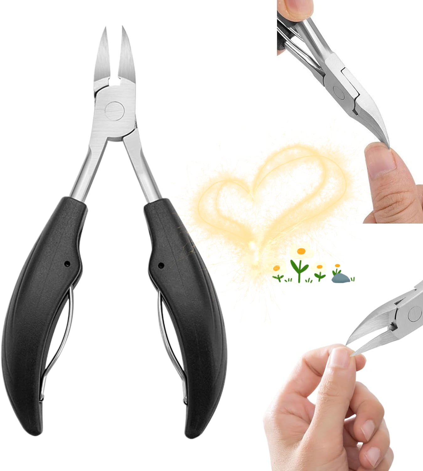 Wide Jaw Opening Anti-Splash Slanted Nail Clipper, 2025 Upgraded ...