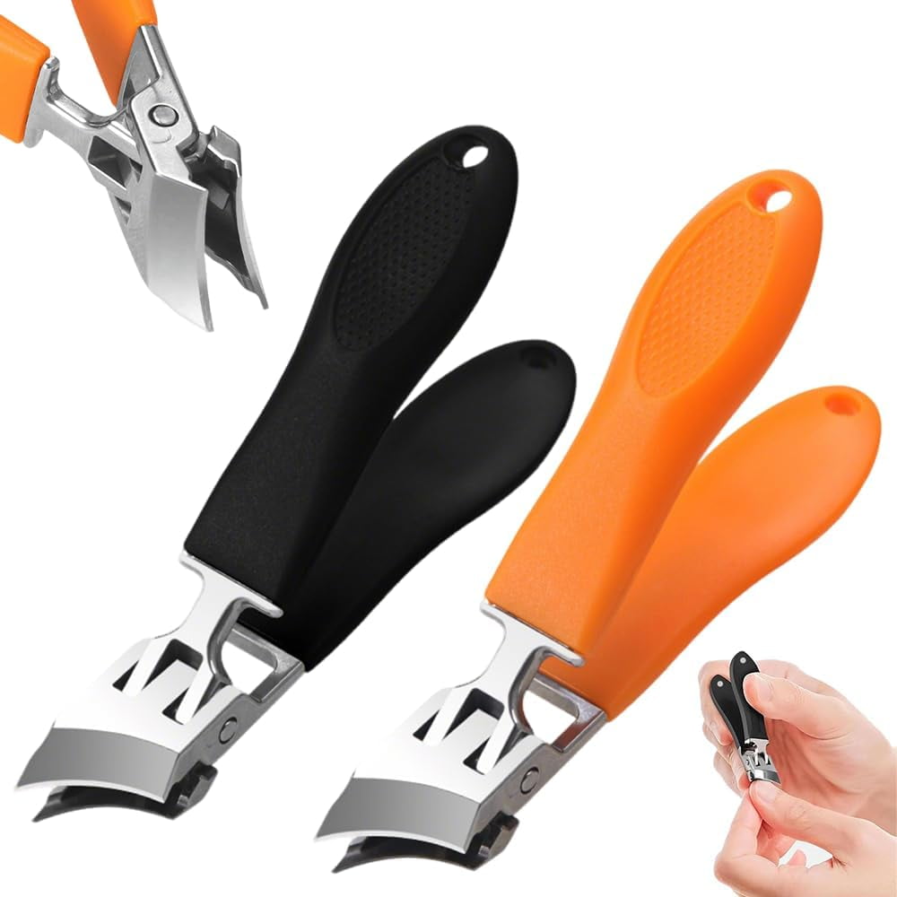 Wide Jaw Opening Anti-Splash Slanted Nail Clipper,Large Angled Head ...