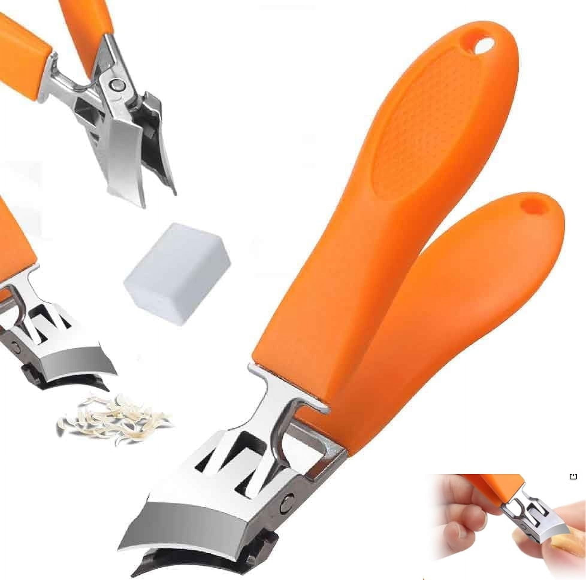 Wide Jaw Opening Anti-Splash Slanted Nail Clipper, Ultra Sharp Large ...