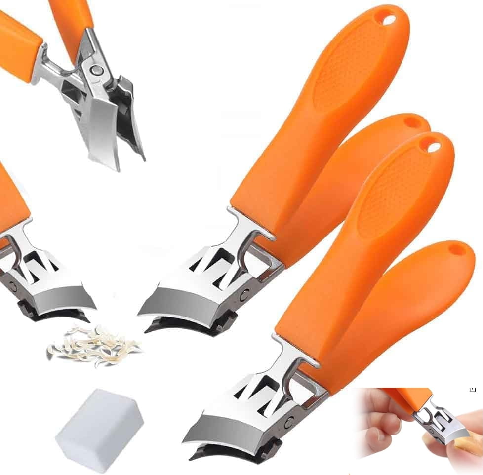 Wide Jaw Opening Anti-Splash Slanted Nail Clipper, Ultra Sharp Large ...