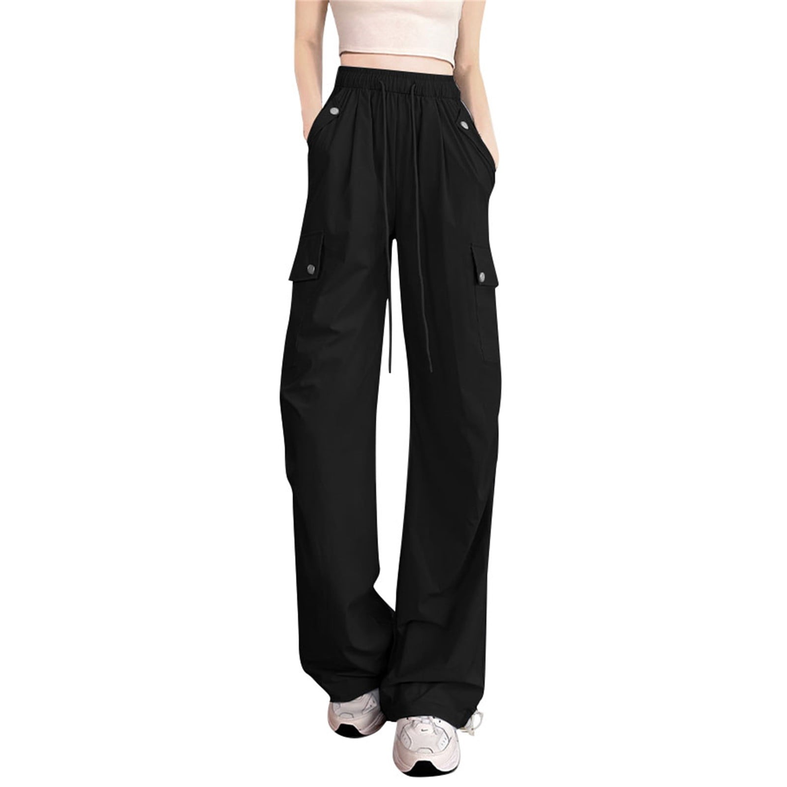 Wide Leg Cargo Pants for Women, Audhol American Quick Drying Work Pants ...