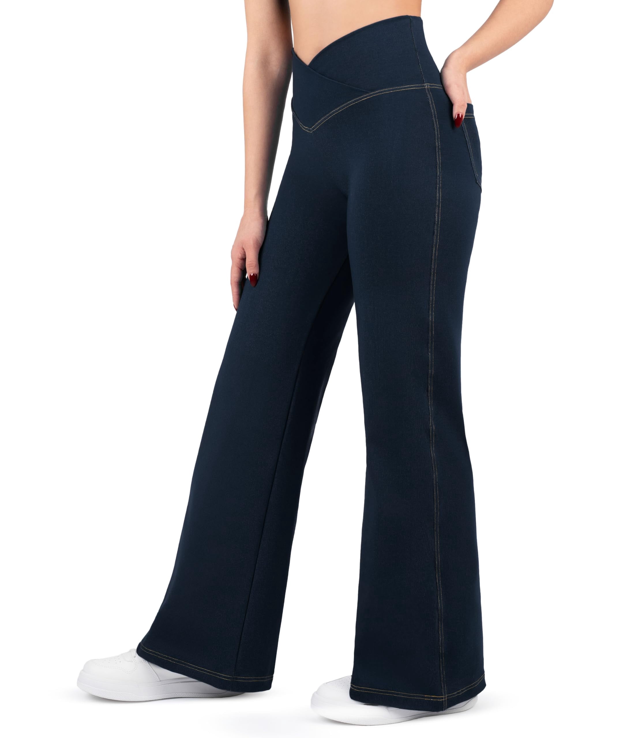 Wide Leg Jeggings Size 20, Height: 5'8" - 5'11" | 34" Inseam Black ...