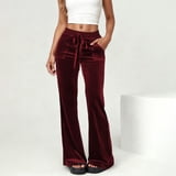 Wide Leg Leggings Comfy Womens Red Pants Dress Work Pants Clothes for ...