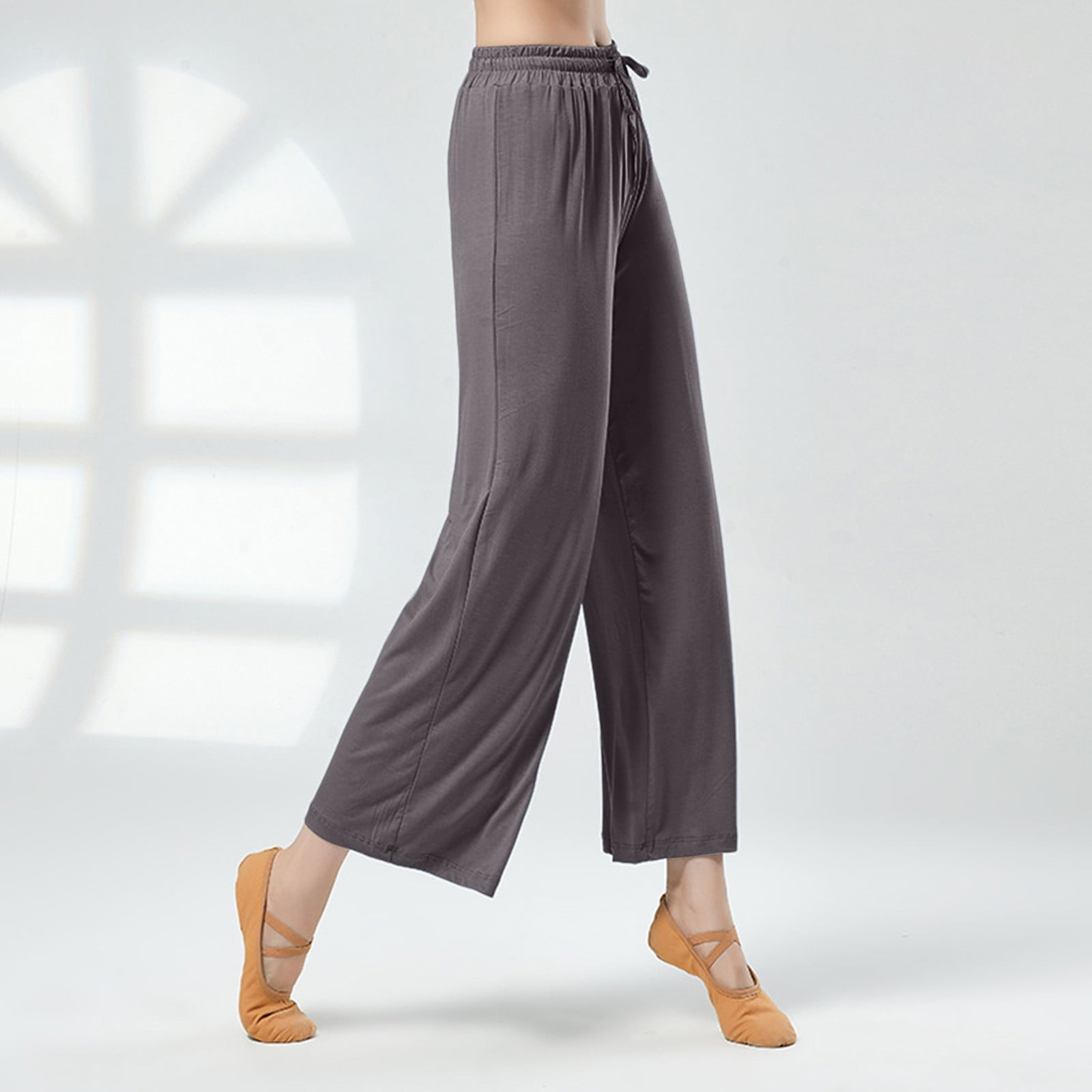 Wide Leg Pants High Waist Straight Vertical Vertical Stretch Modern ...