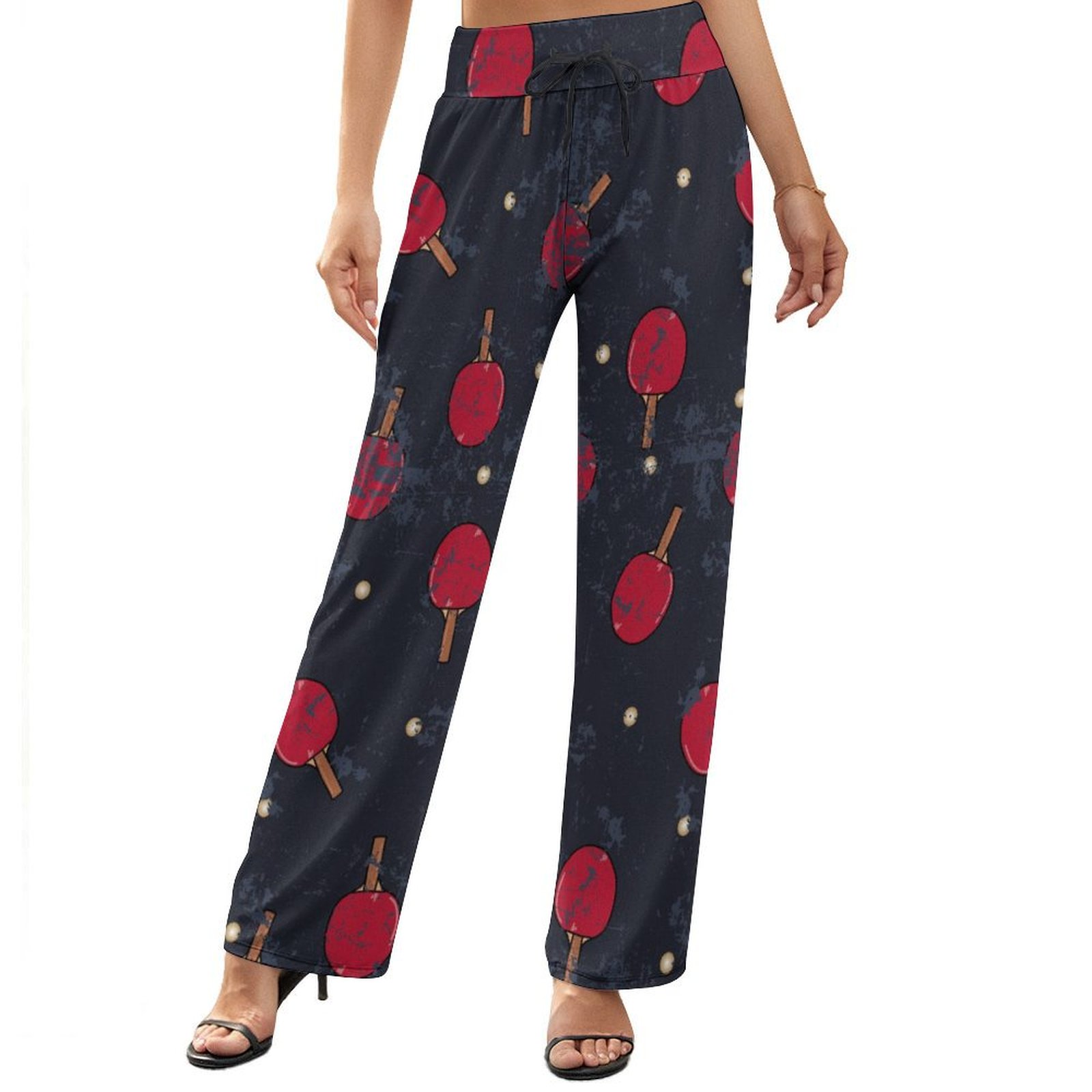 Wide Leg Pants Woman - Ping Pong Loose High Waisted Palazzo Pants for ...