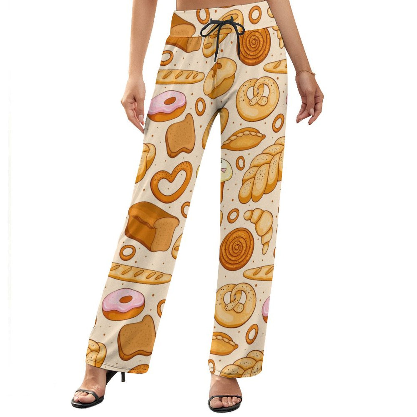Wide Leg Pants Woman - Various Bread Loose High Waisted Palazzo Pants ...