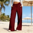 Wide Leg Pants Women Summer Loose Beach Pants Vacation Lightweight ...