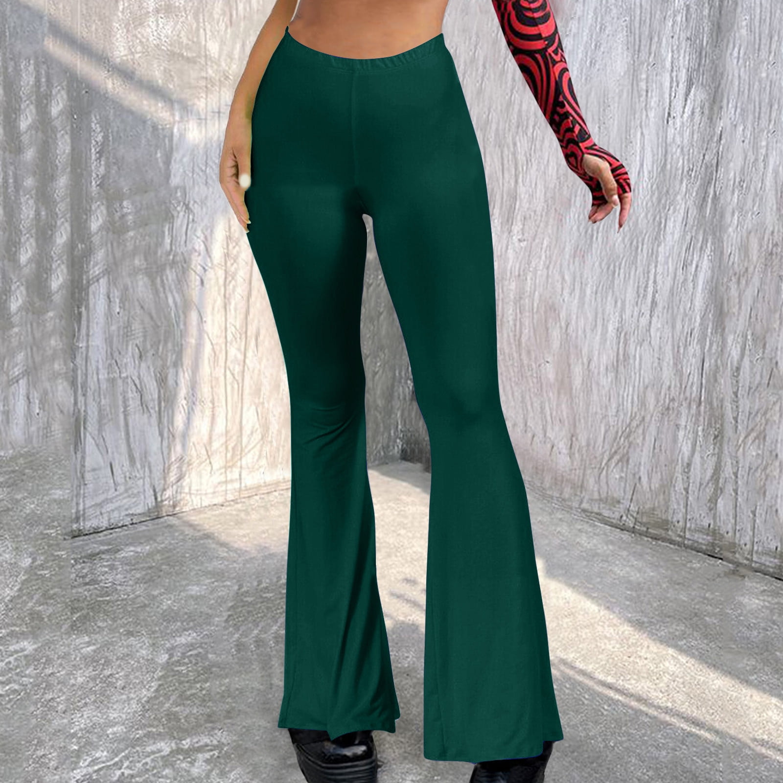 Wide Leg Yoga Pants Women Clearance Stretch Non-See Gym Petite Yoga ...