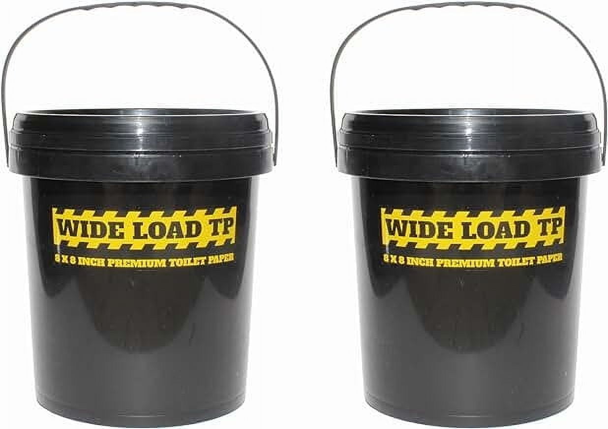 Wide Load TP (2 Pack) 8 x 8 inch flushable toilet paper in refillable ...