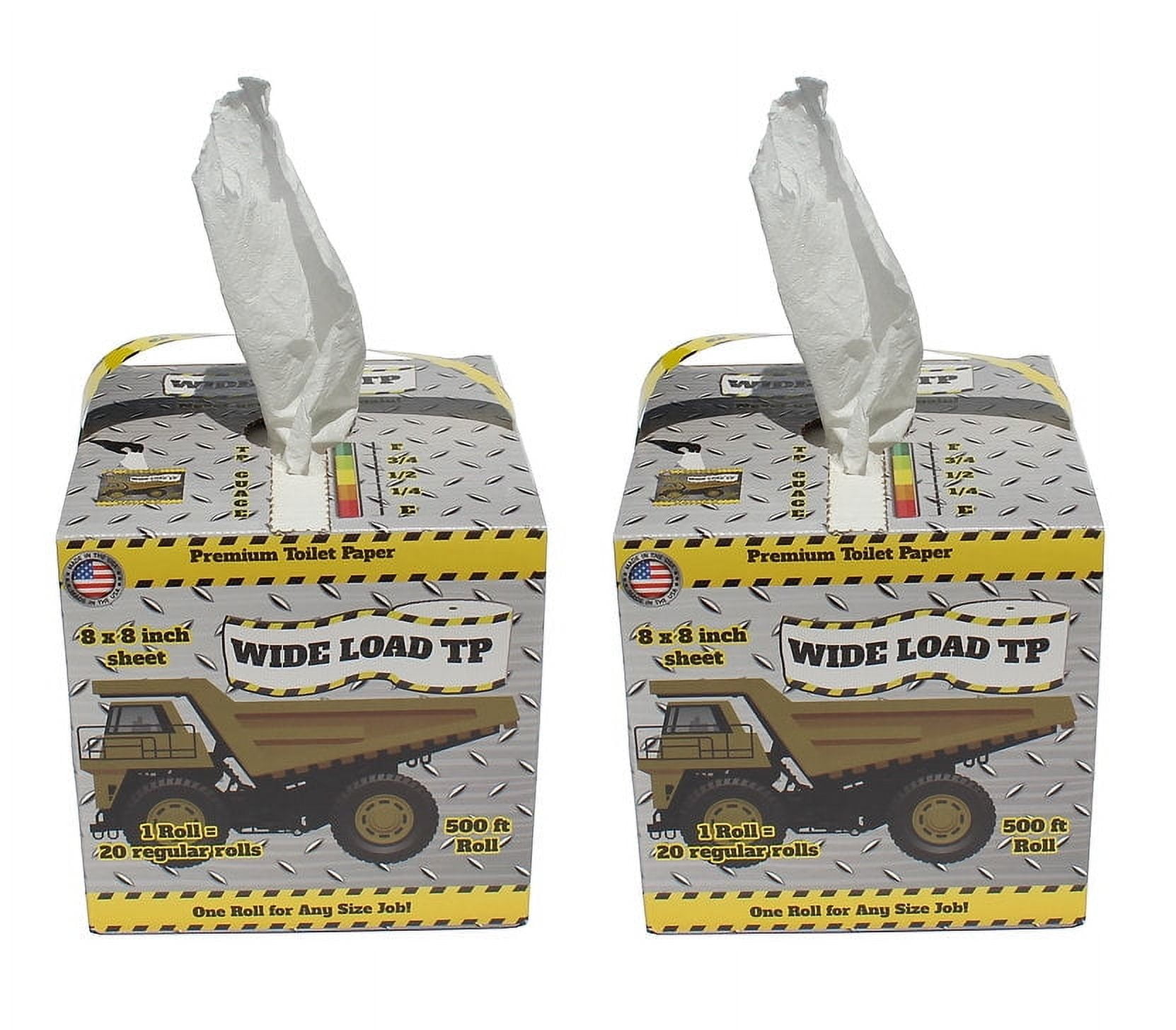 Wide Load TP 2-Pack 8x8 inch sheets of TP - Walmart.com