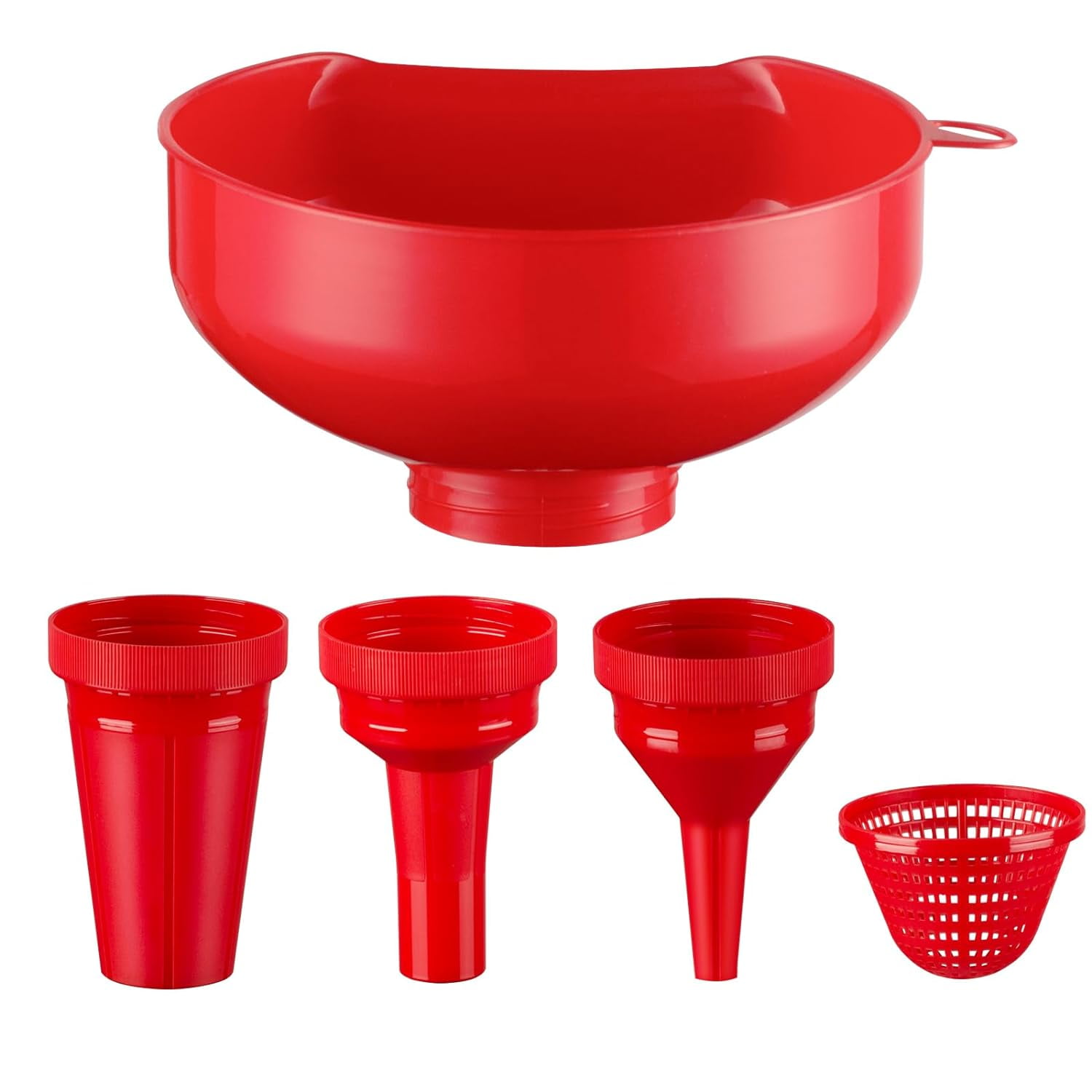 Wide Mouth Funnels for Kitchen Use, Versatile Food Grade Funnels for Filling Bottles, Plastic ...