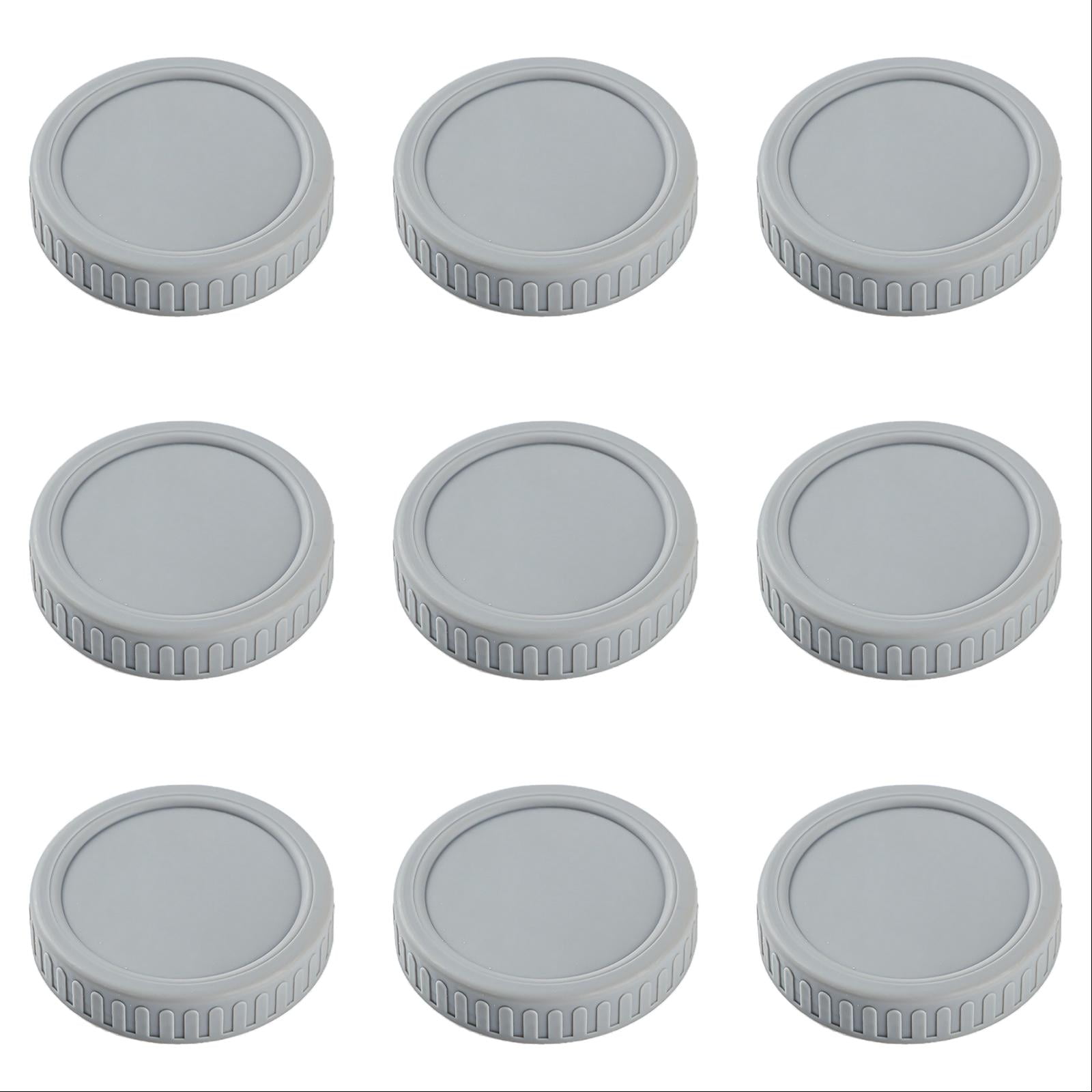 Wide Mouth Jar Lids 86mm - 12PCS Canning Lids with Silicone Rings ...