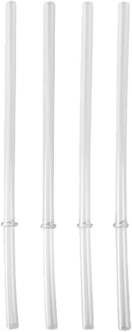 Wide Mouth Plastic Straws, 4 Pack, 10" Long Clear Drinking Straws ...