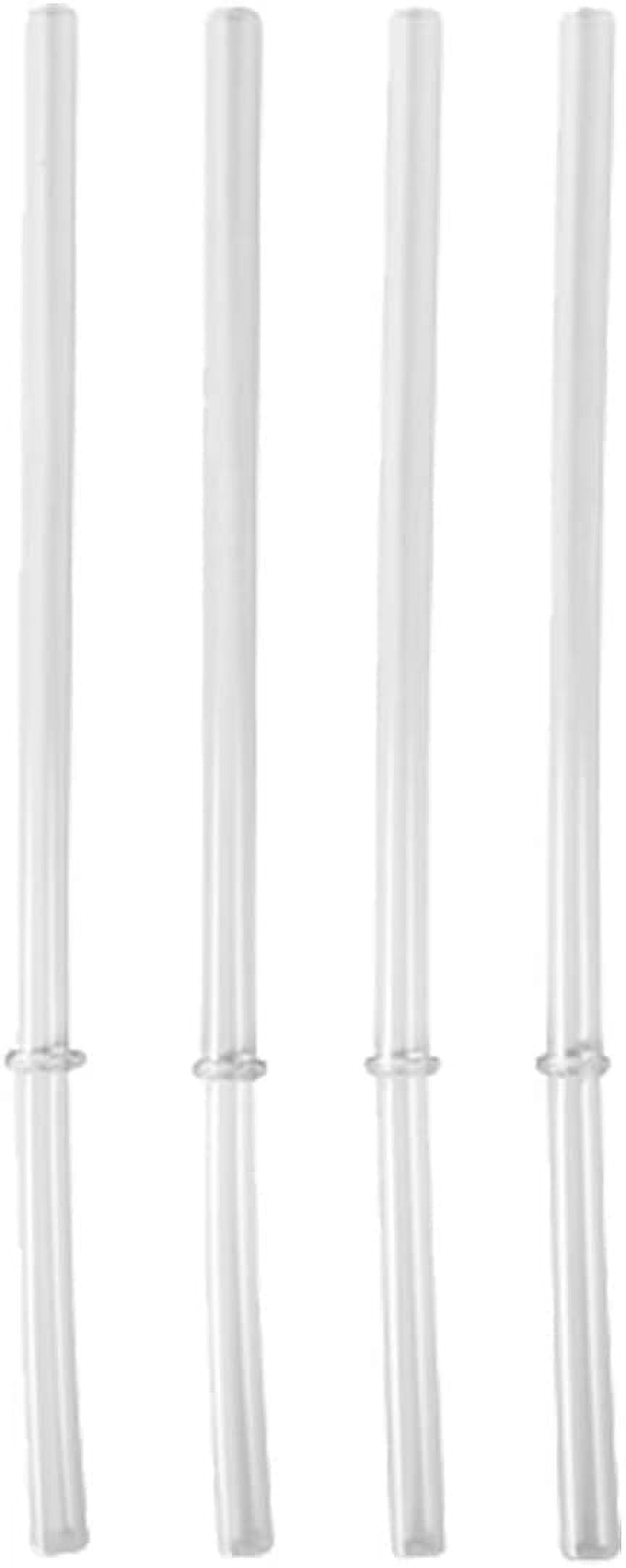 Wide Mouth Plastic Straws, 4 Pack, 10" Long Clear Drinking Straws ...