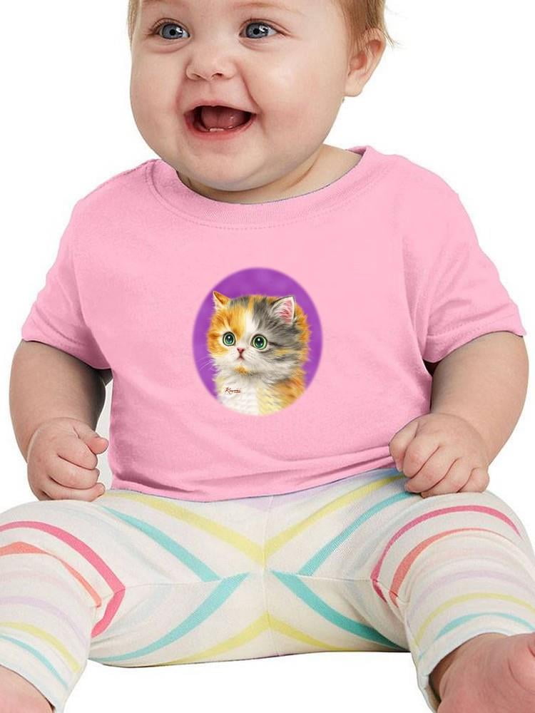 Wide Open Eyes Cat T-Shirt Infant -Kayomi Harai Designs, 18 Months ...