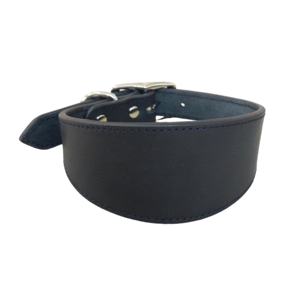 Wide Padded Dogs Collar Genuine Leathers Puppy Collars for Lurchers ...