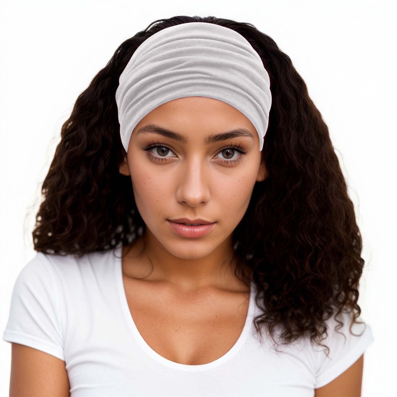 A Wide Retro Headscarf For Ladies With A Cute Knotted Hair Band ...