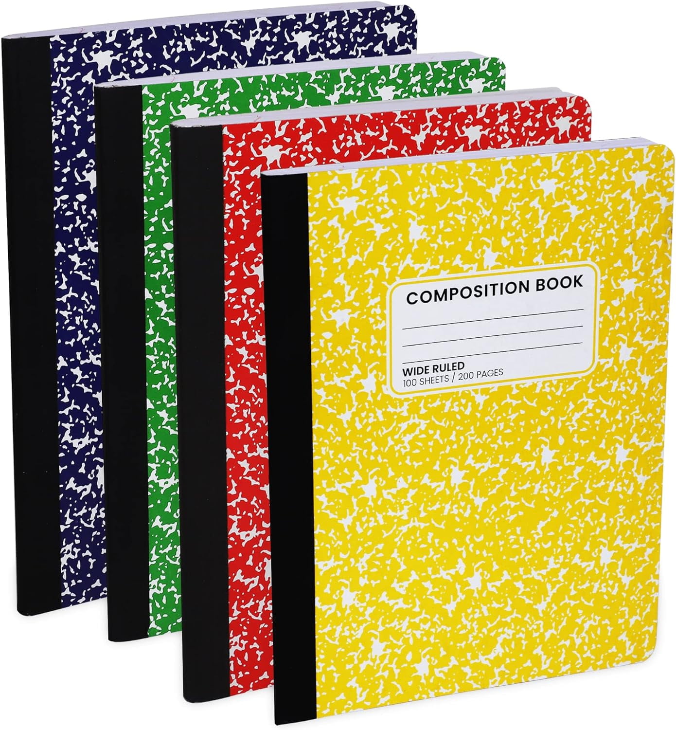 Wide Ruled Composition Book, Wide Rule Notebook Paper -9-3/4 x 7-1/2 ...