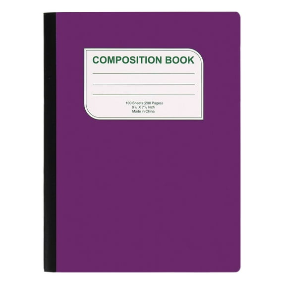 Wide Ruled Composition Notebook, 1 Pack, 9.75" × 7.5", 200 Pages ...