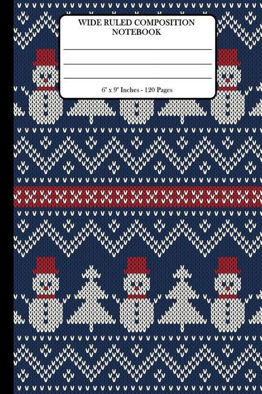 Wide Ruled Composition Notebook 6" x 9". 120 Pages.: Book Cover With ...