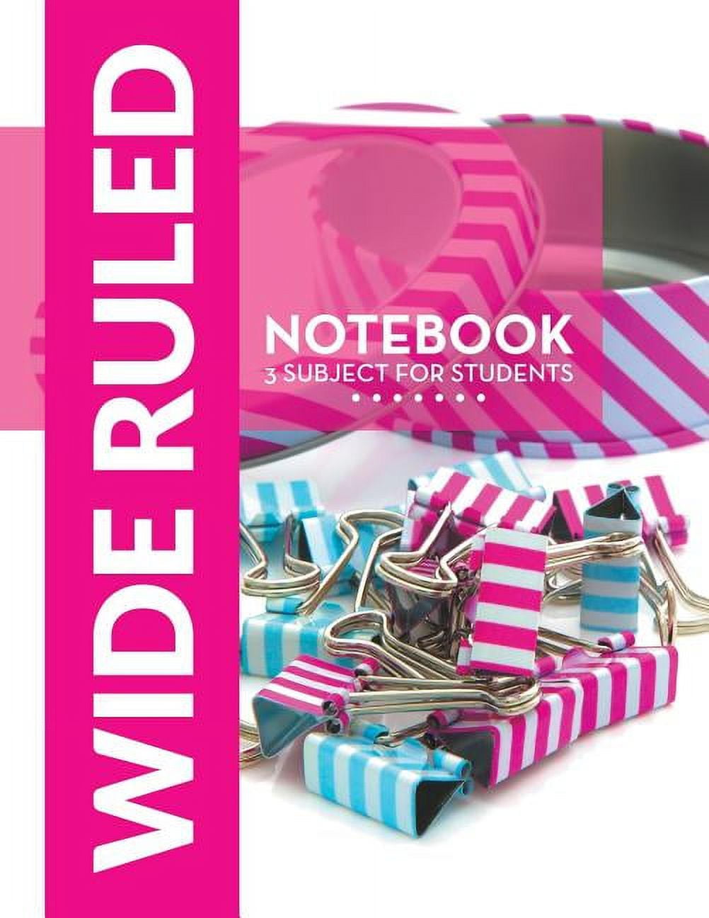 Speedy Publishing Wide Ruled Notebook, 8.5 x 11in, Assorted Colors, 150 ...