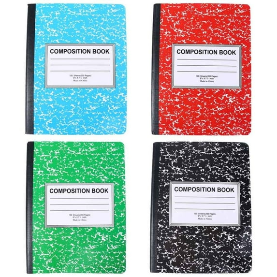 SOOTOP Composition Notebook, Wide Ruled Paper with Sewn Binding ...