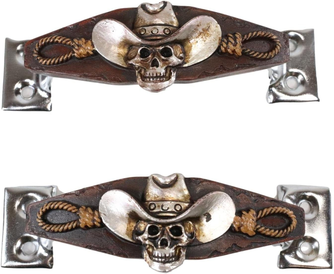 Wide Set of 2 Country Western with Gallow Ropes Sculpted Resin On Metal ...