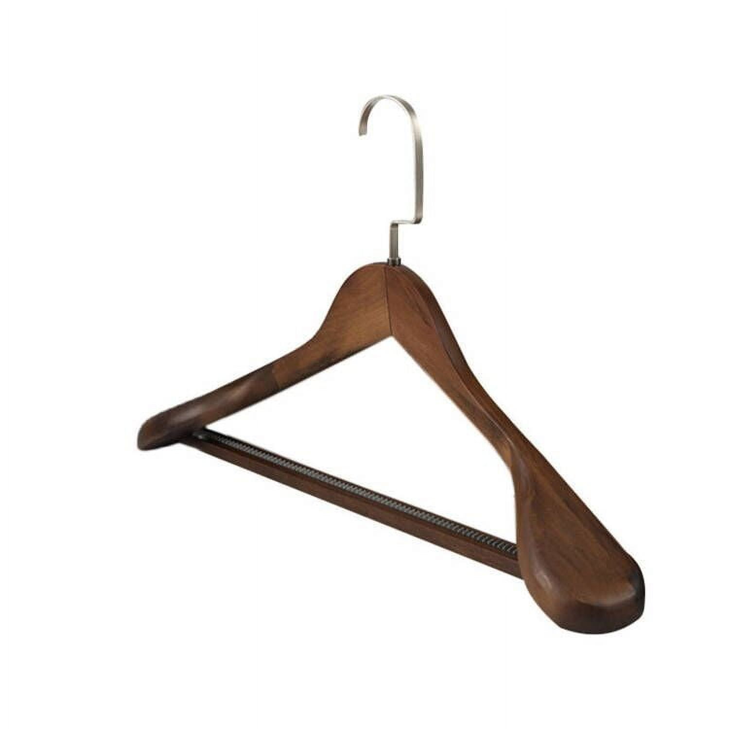 Wide Shoulder Wooden Hangers, Solid Wood Hanger for Suits, Coat ...