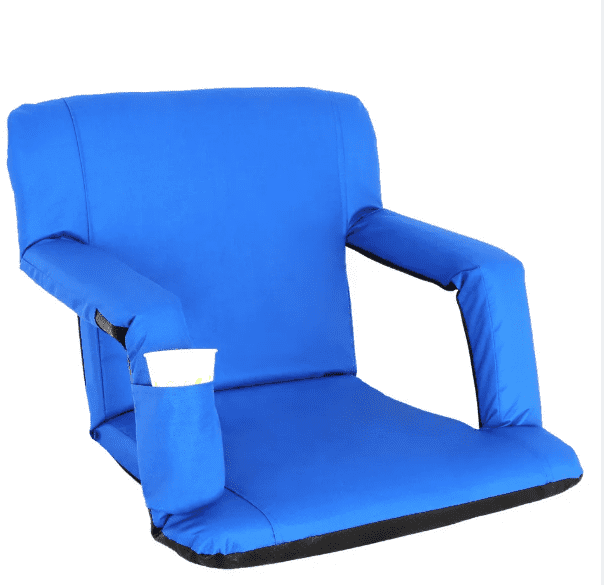 "Seny Reclining Stadium Chair with Back Support, Padded Cushion, 5 ...