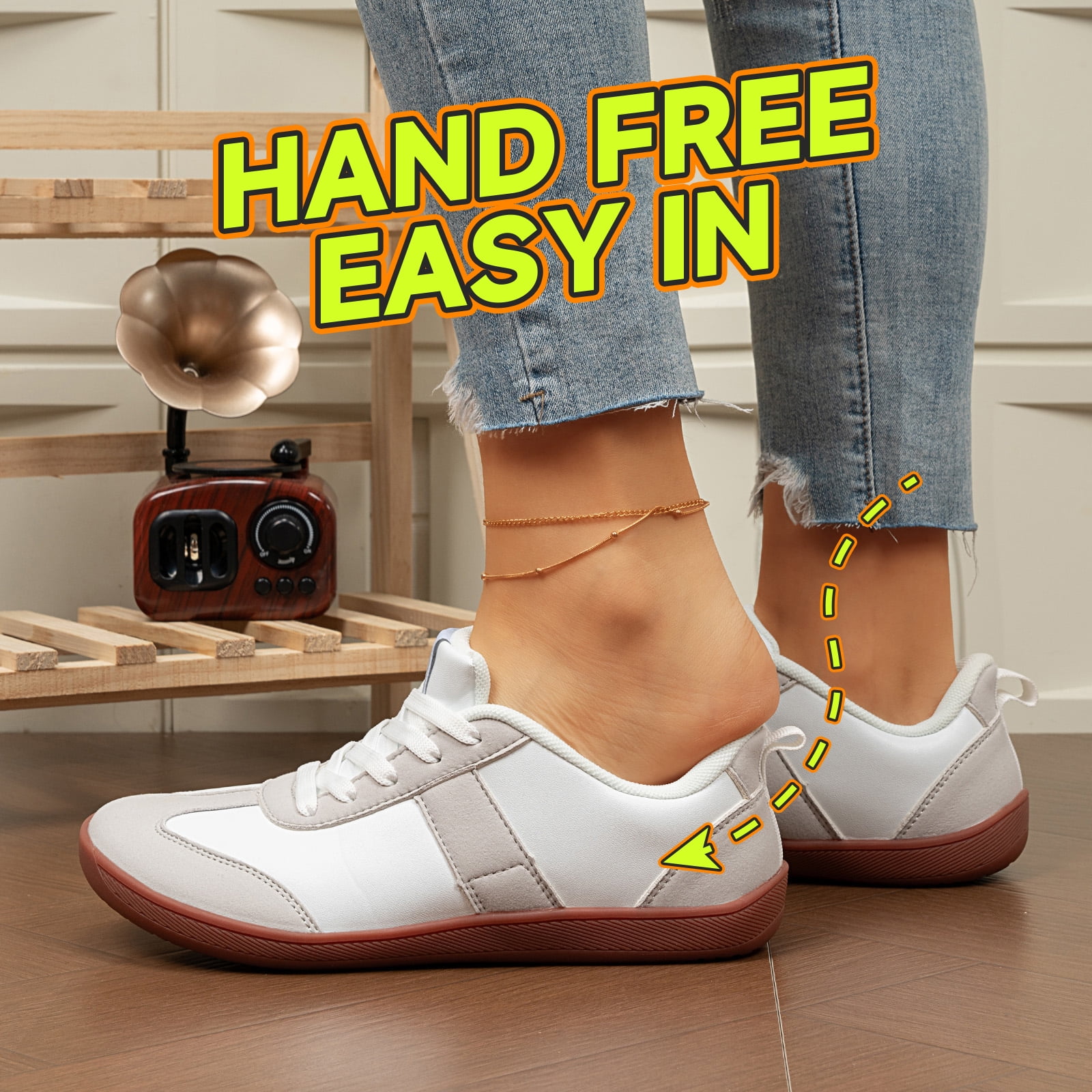 Wide Toe Box Barefoot Sneakers for Women Ultra-Light Zero Drop Sneakers ...