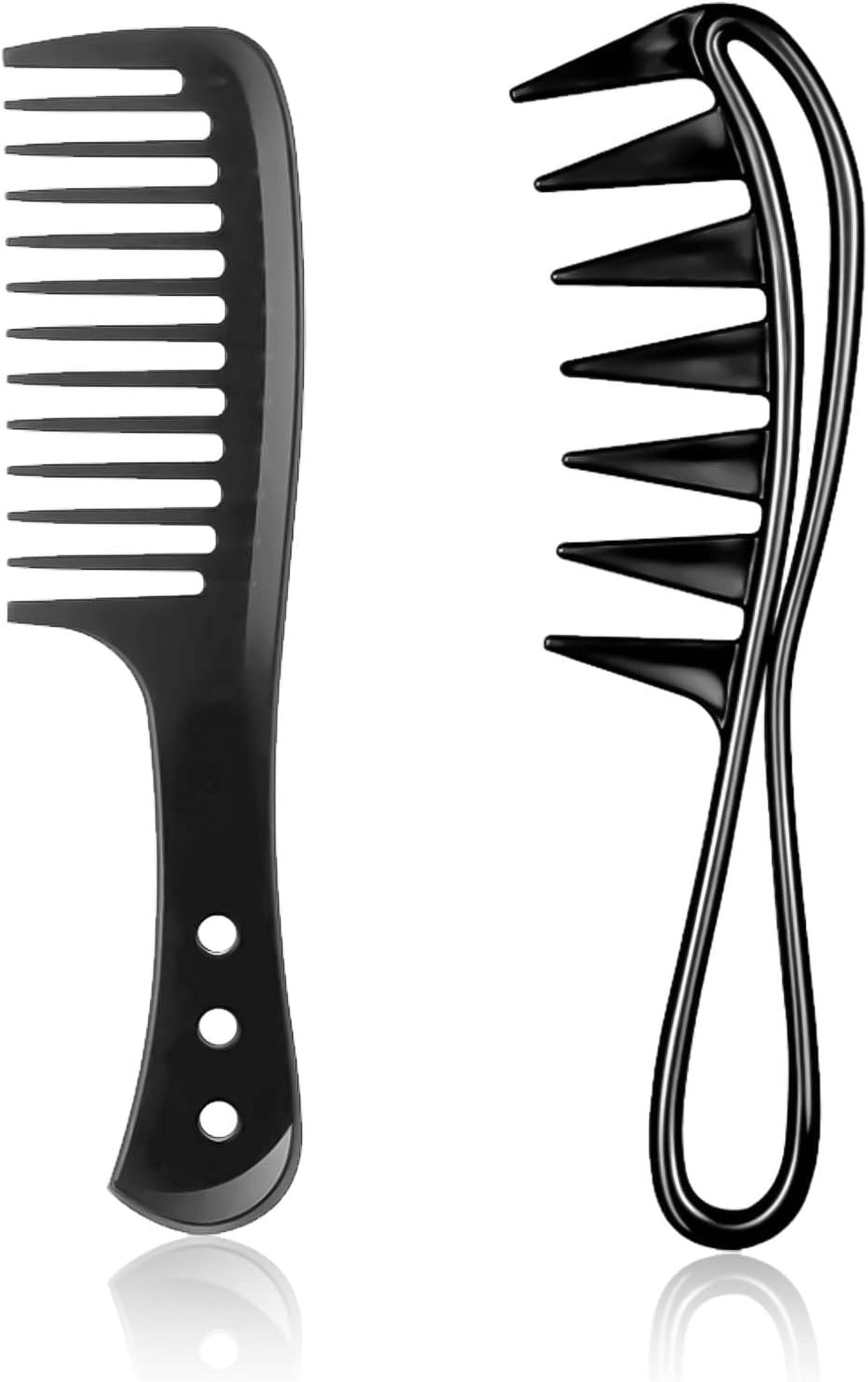 Wide Tooth Comb, 2 Pcs Large Tooth Combs Wide Tooth Curl Comb, Shark ...