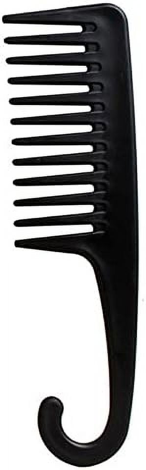 Wide Tooth Comb Detangling Brush Shower Comb With Hook for Curly Hair Wet Dry - Walmart.com