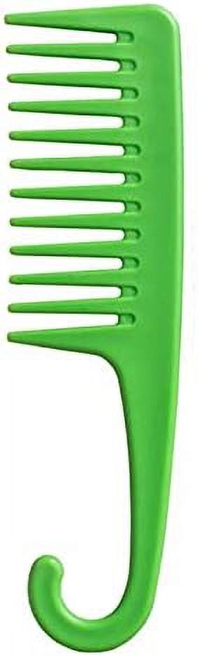 Wide Tooth Comb Detangling Brush Shower Comb With Hook for Curly Hair ...