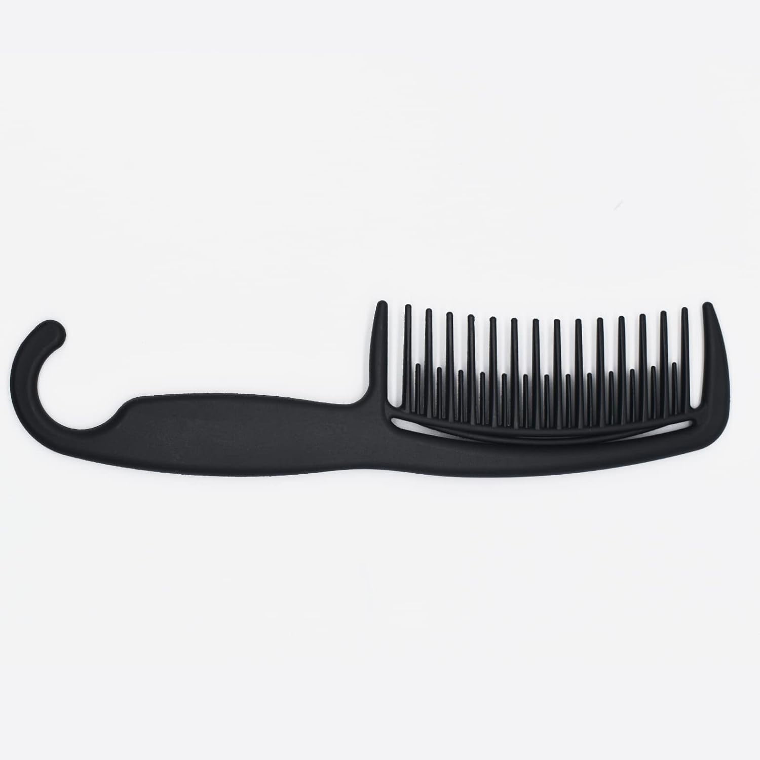 Wide Tooth Comb, Stagger Tooth Detangling Shower Shampoo Comb with Hook ...