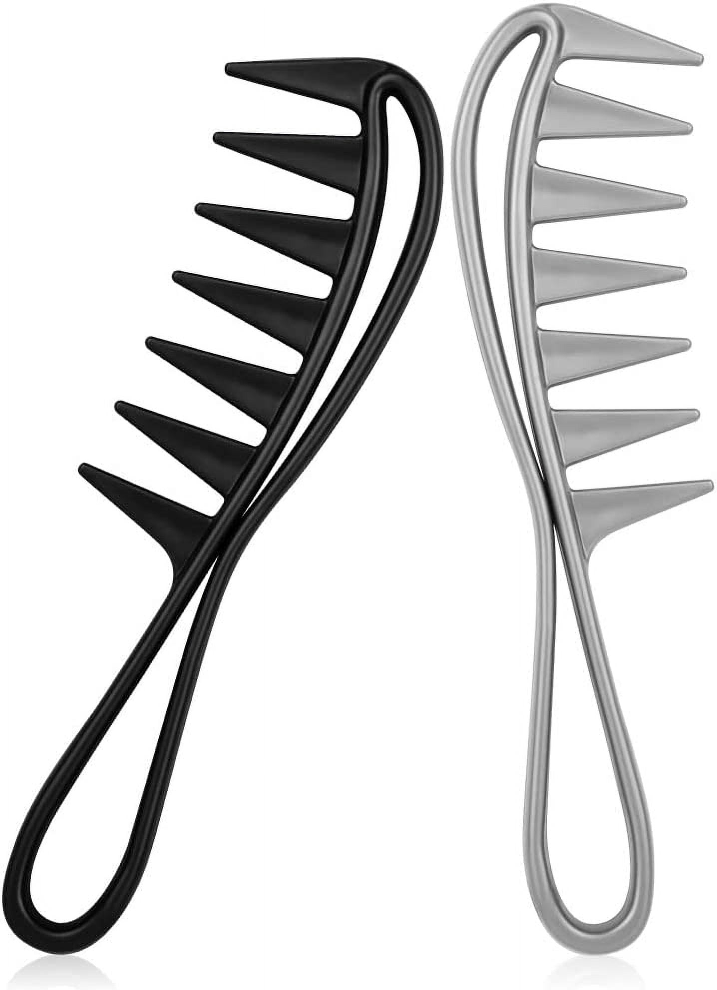 Wide Tooth Combs, 2 Pack Wide Tooth Shark Combs, Large Teeth Shark ...