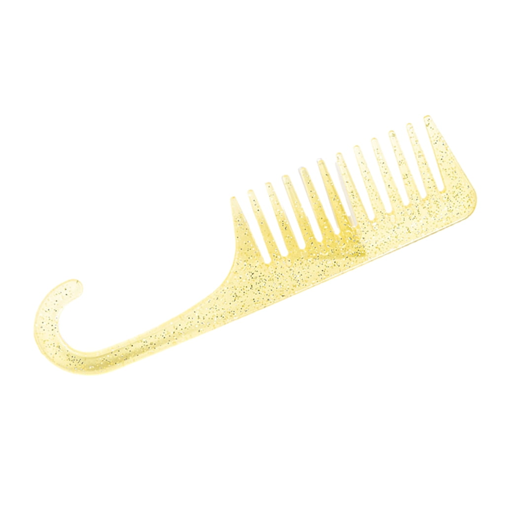 Wide Tooth Hair Detangling Comb with Hook Large Shower Combs for Wet ...