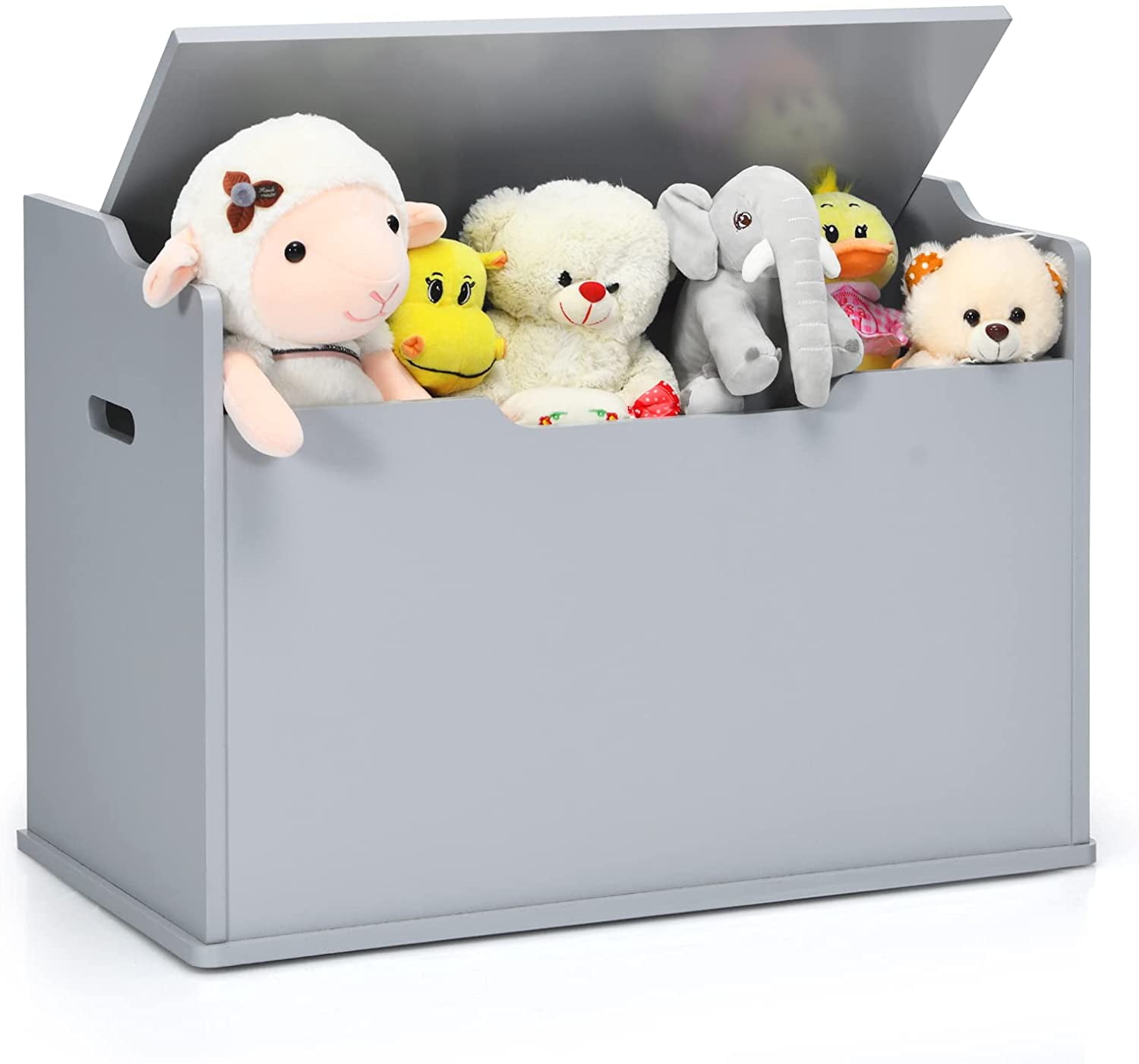 Wide Toy Box Storage Chest with Bench Seat, Toy Storage Trunk Case with ...