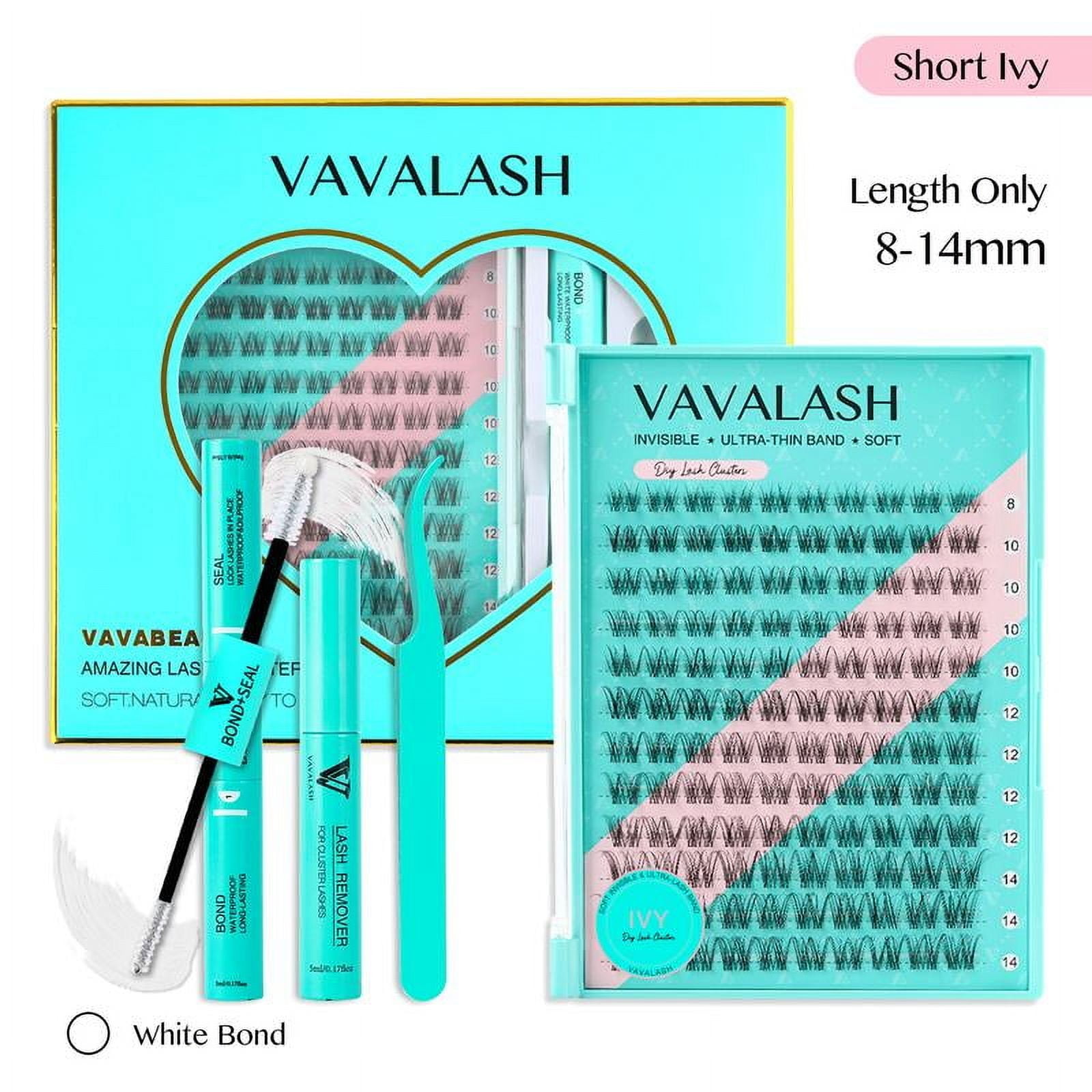 Wide Ultra-thin Invisible Lash Band, Ivy Daily Natural Individual Cluster Lash Kit, Pixie Manga ...