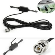 Scanner Radio Receiver BNC Glass Mount Wire Antenna with 2 Suction Cups ...