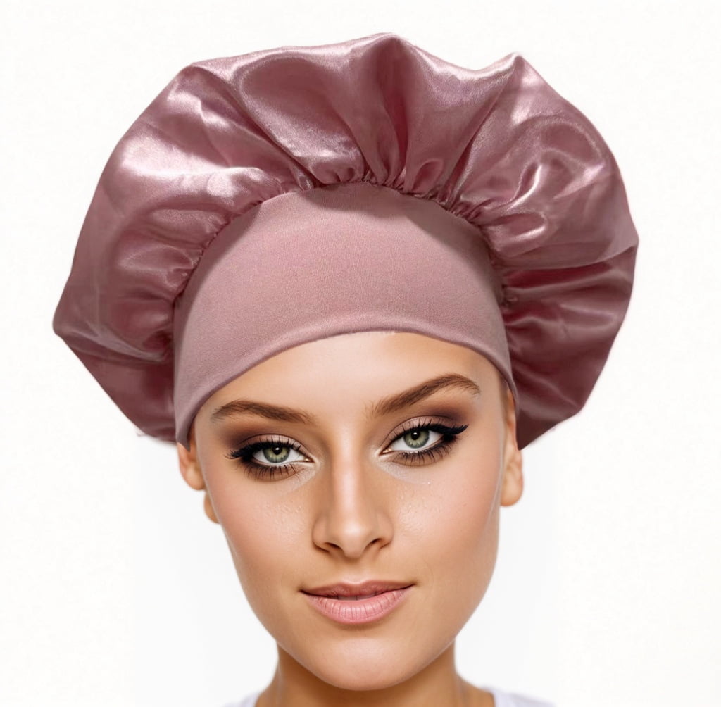 Wide-brimmed high-stretch hat turban moon shower cap beauty salon hair ...