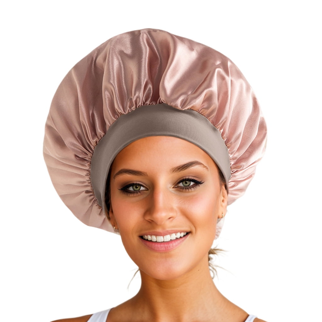 Wide-brimmed high-stretch hat turban moon shower cap beauty salon hair ...