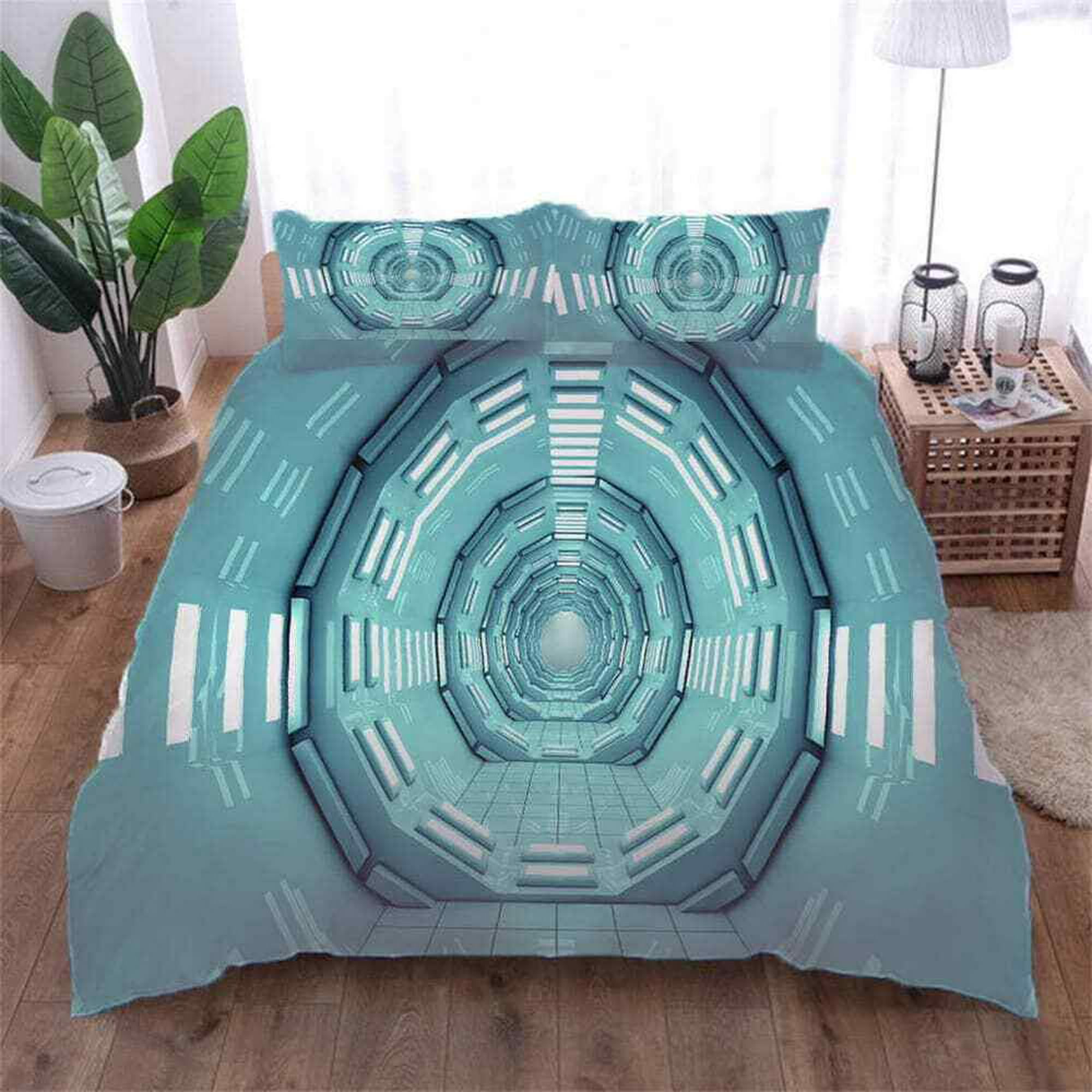 Wide bule cabin body 3D Print Duvet Quilt Covers Pillow Case Bedding ...
