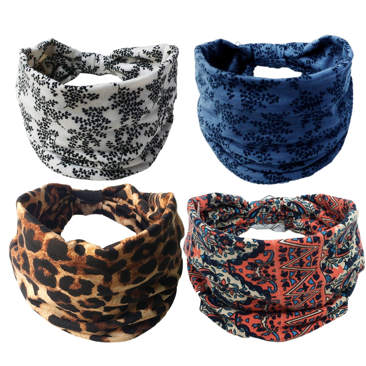 Wide headband Elastic bandana Tie headband Elastic Yoga Sweatband ...